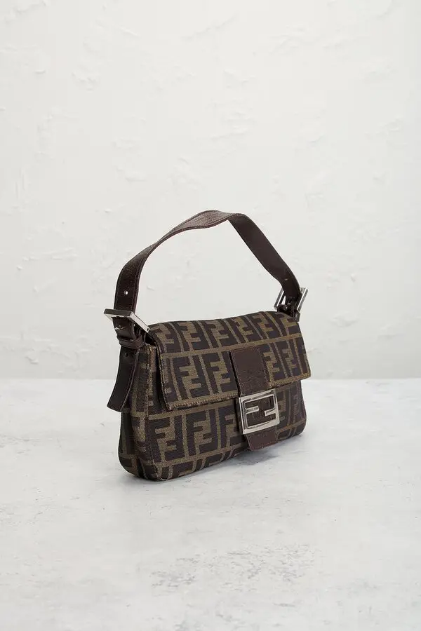 Fendi Zucca Mama Baguette Shoulder Bag