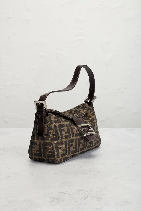 Fendi Zucca Baguette Shoulder Bag