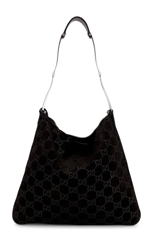 Gucci Horsebit Hobo Bag - Black