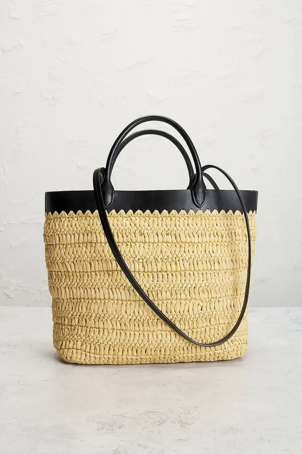 Prada Raffia Tote Bag