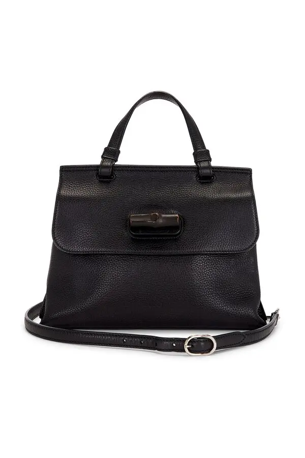 Gucci Bamboo Daily Handbag - Black
