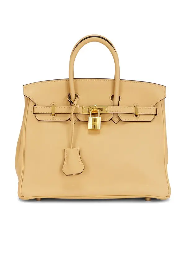 Hermès Veau Swift Birkin 25 Handbag In Peach - Trench