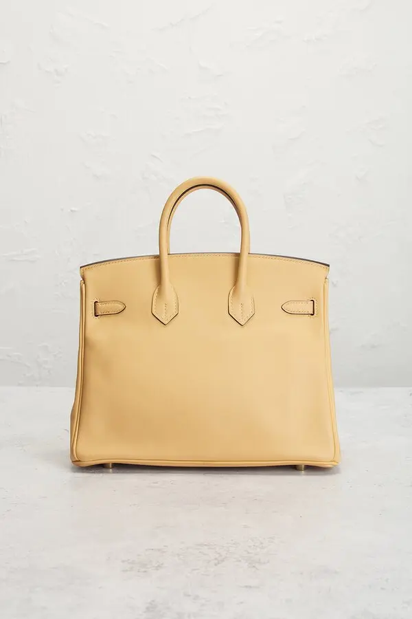 Hermès Veau Swift Birkin 25 Handbag In Peach