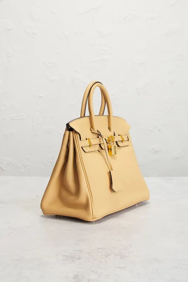 Hermès Veau Swift Birkin 25 Handbag In Peach