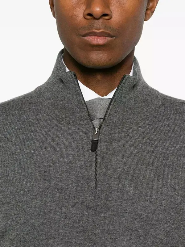 Canali Quarter-zip Cashmere Sweater