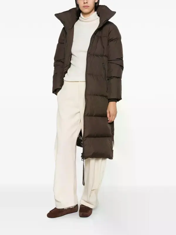 Marc O'polo Quilted High-neck Coat - Brown
