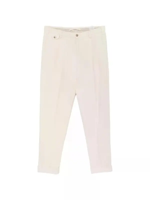L.B.M. 1911 Pleated Corduroy Trousers - Neutrals