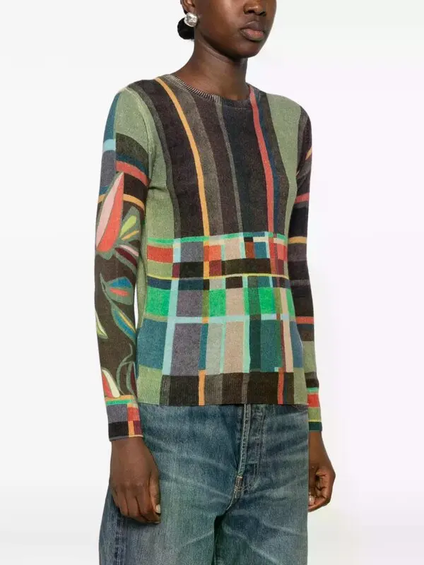 JEI'S Geometric-pattern Sweater