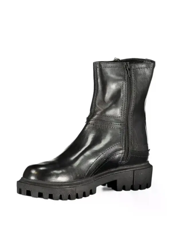 CAFÈNOIR Chunky Leather Boots
