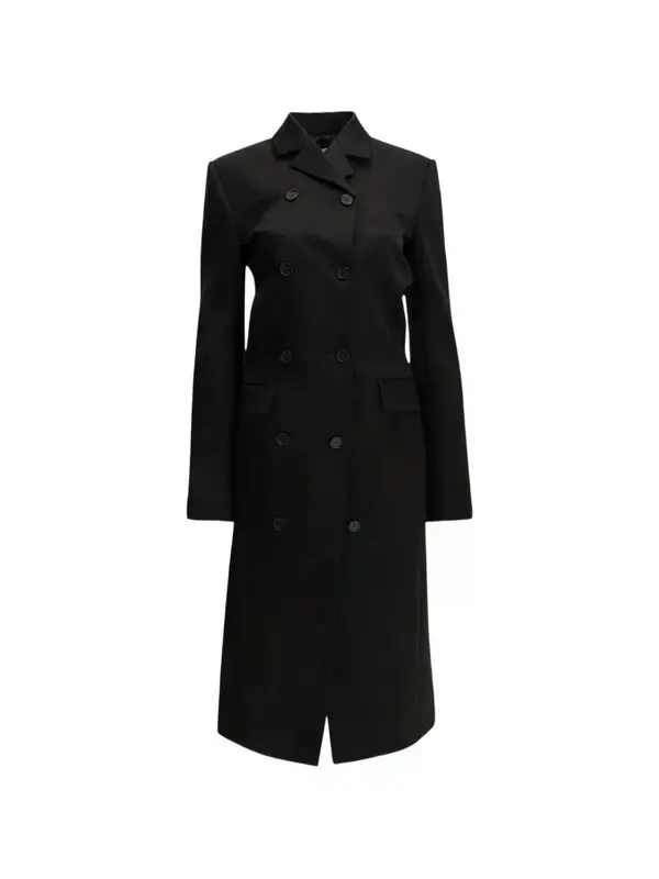 Khaite Double-breasted Coat - Black