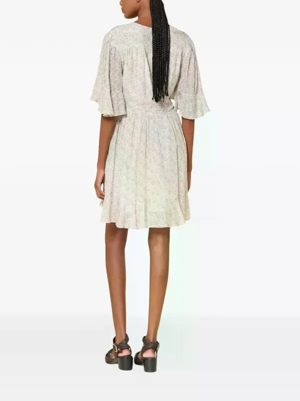 BOSS Floral-print Ruffled Dress