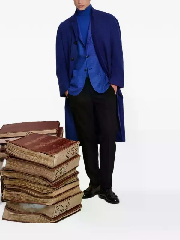 Kiton Checked Cashmere Blazer