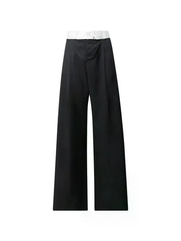 Natasha Zinko Rolled-waist Wide-leg Trousers