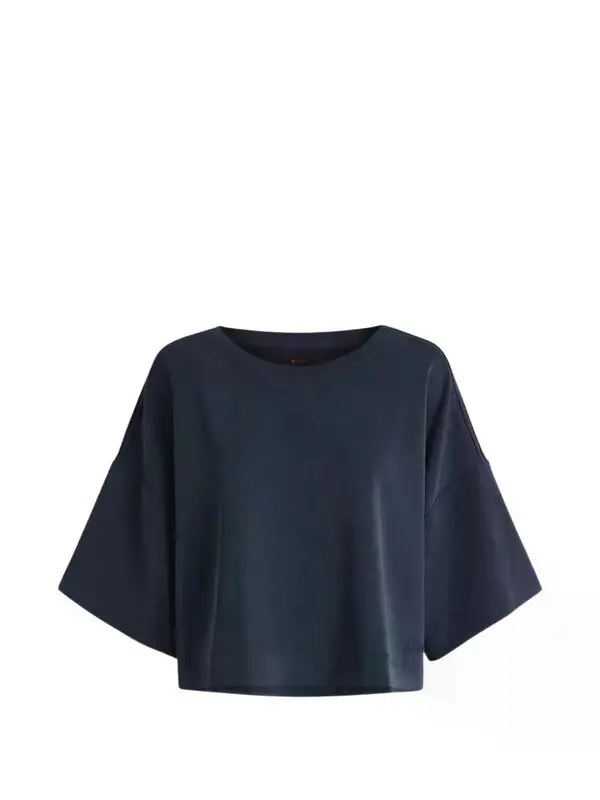 BOSS Logo-embroidered Cropped T-shirt