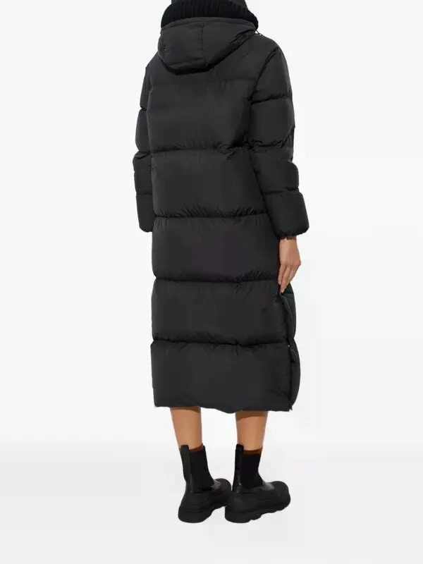 Moncler Ornement Hooded Long Down Jacket
