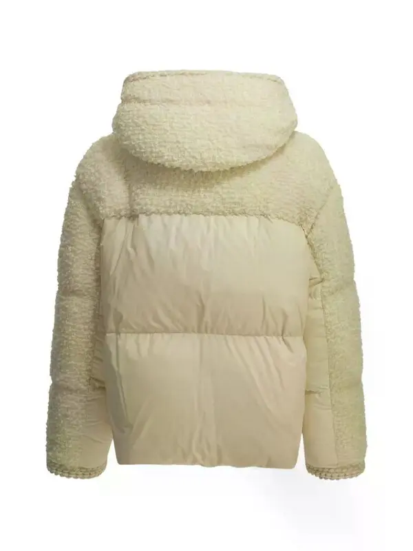 Moncler Cristallin Hooded Wool-blend Short Down Jacket
