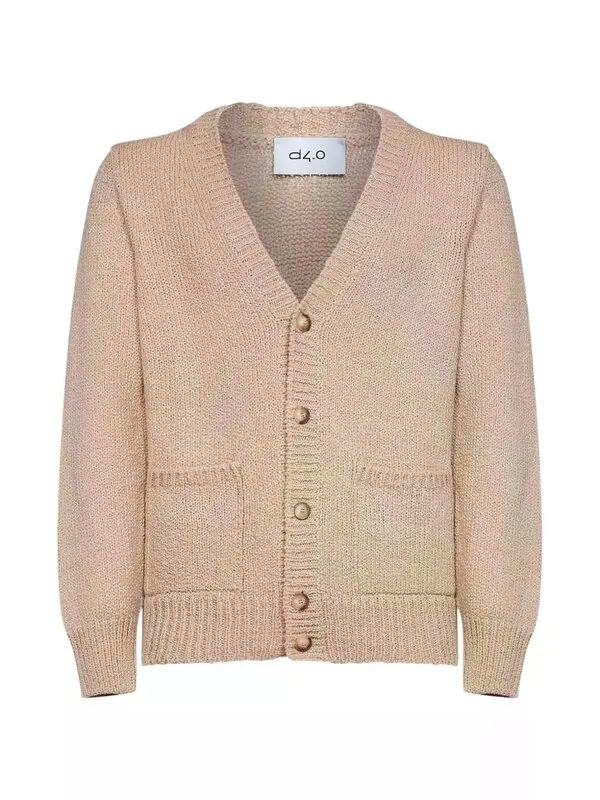 D4.0 V-neck Cardigan - Neutrals