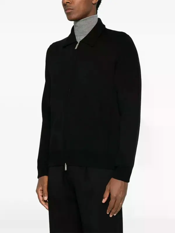 LARDINI Zip-up Knitted Jacket