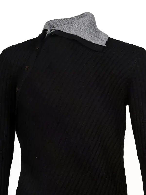 EGONLAB Asymmetrical Ribbed Sweater