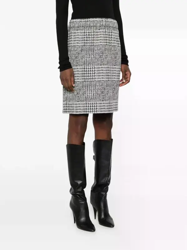 BETTY BARCLAY Houndstooth-pattern Mini Skirt