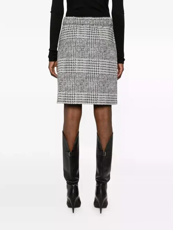 BETTY BARCLAY Houndstooth-pattern Mini Skirt