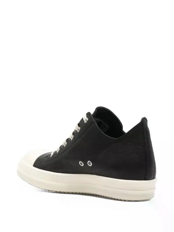 Rick Owens Leather Sneakers - Black