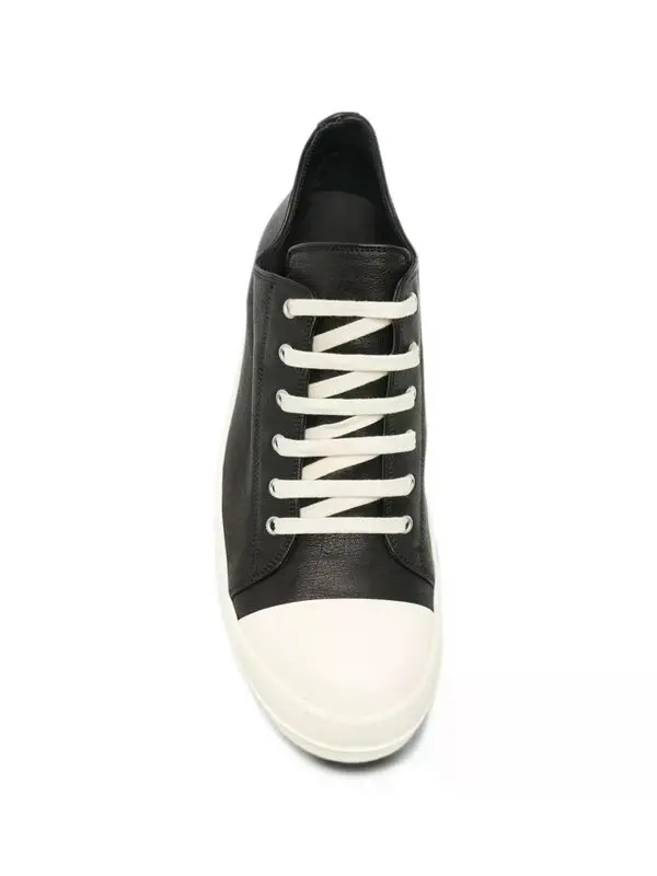Rick Owens Leather Sneakers - Black