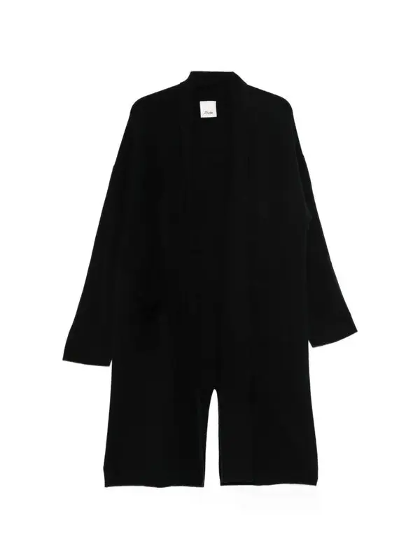ALLUDE Shawl-lapel Patch-pocket Cardigan