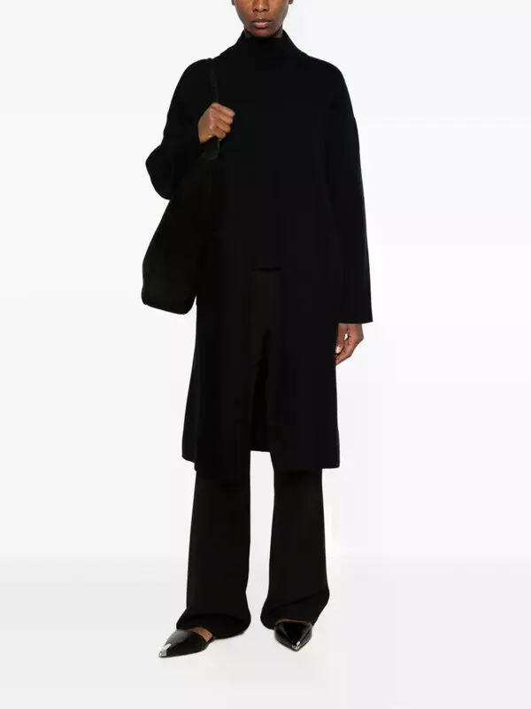 ALLUDE Shawl-lapel Patch-pocket Cardigan