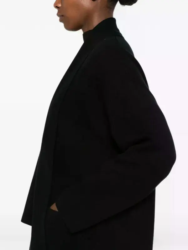 ALLUDE Shawl-lapel Patch-pocket Cardigan