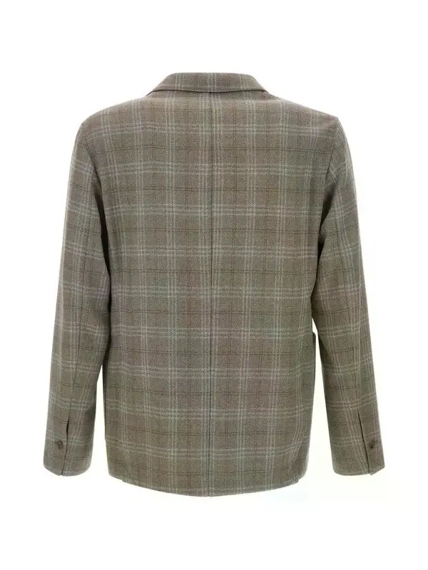 BARBA NAPOLI Easy J Mono Check-pattern Blazer