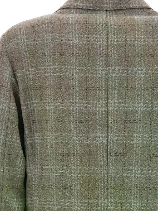 BARBA NAPOLI Easy J Mono Check-pattern Blazer
