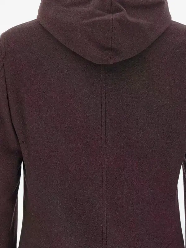 Eleventy Double-breasted Hooded Jacket