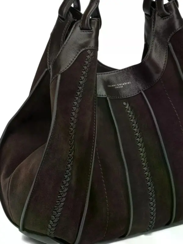 GIANNI CHIARINI Large Dua Leather Tote Bag