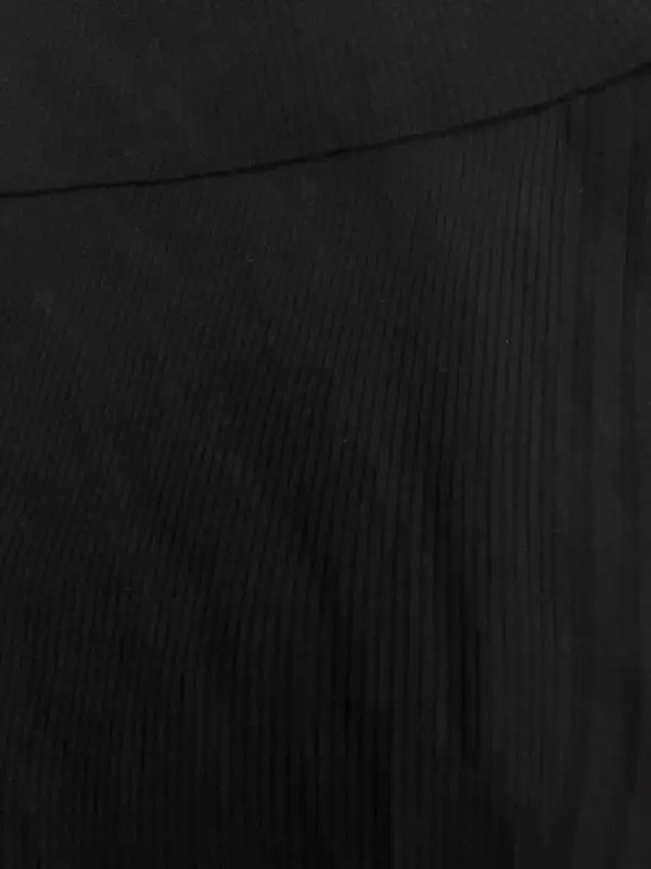 D.exterior Ribbed Roll-neck Top