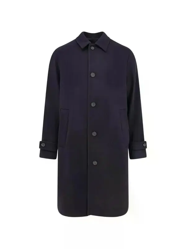 HEVO Loconiad Single-breasted Button-cuff Coat - Blue