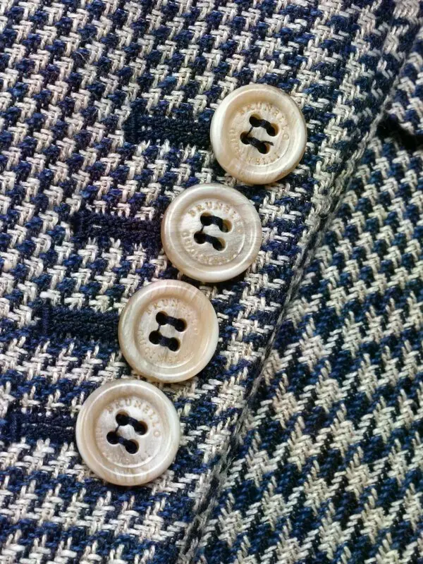 Brunello Cucinelli Houndstooth-pattern Tailored Blazer
