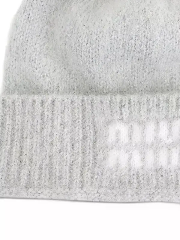 Miu Miu Logo-detail Beanie Hat