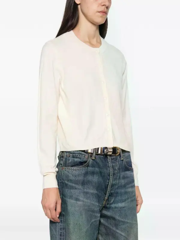 PLEASE Button-up Crew-neck Cardigan