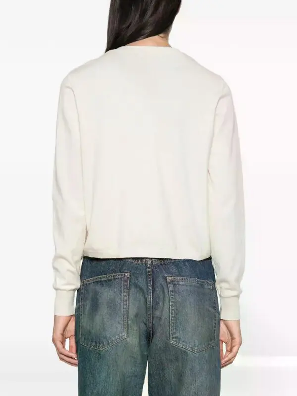 PLEASE Button-up Crew-neck Cardigan