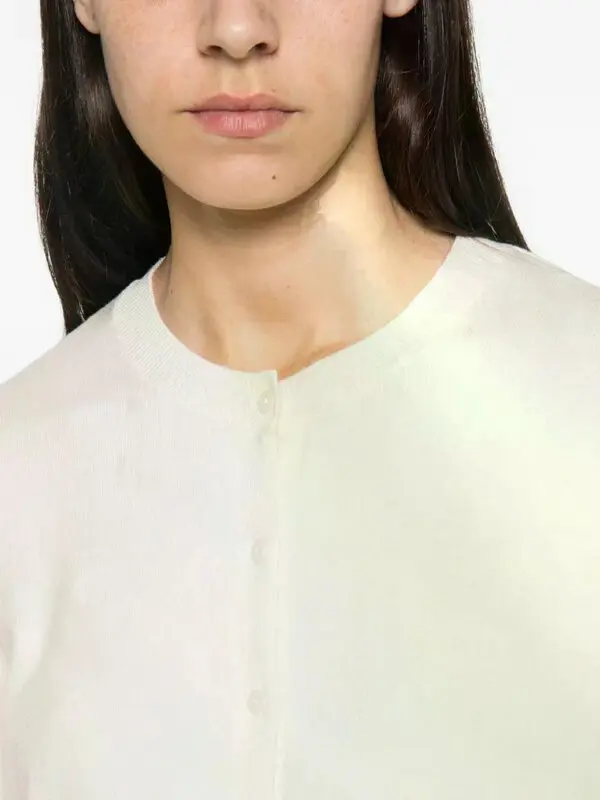 PLEASE Button-up Crew-neck Cardigan