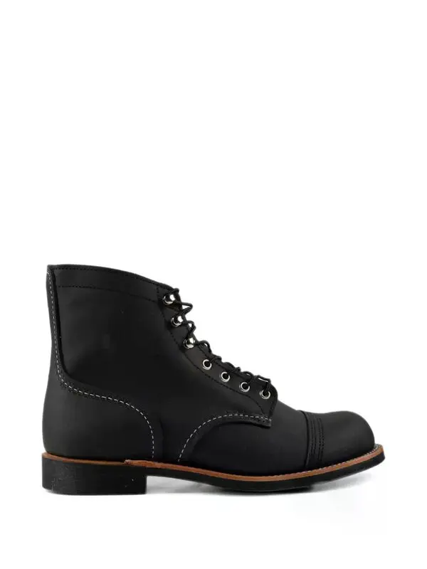 Red Wing Iron Ranger Leather Combat Boots - Black