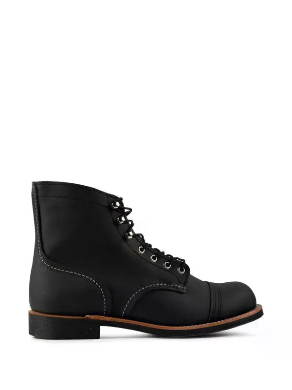 Red Wing Iron Ranger Leather Combat Boots - Black