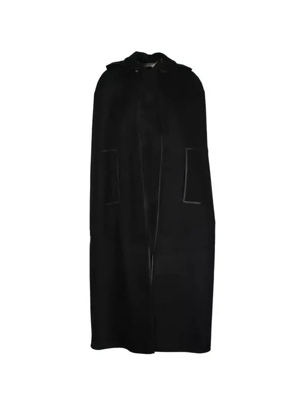 Valentino Garavani Button-collar Cloak - Black