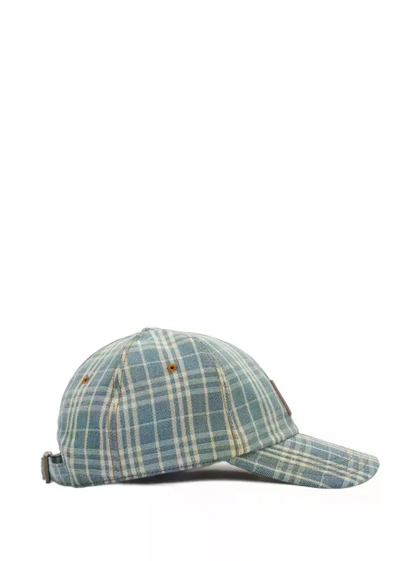 Burberry Check Denim Baseball Cap