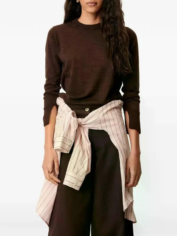 SESSUN Teshima Slit-cuff Sweater