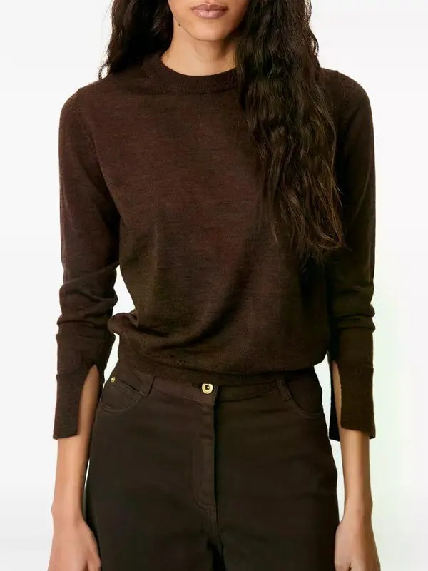 SESSUN Teshima Slit-cuff Sweater