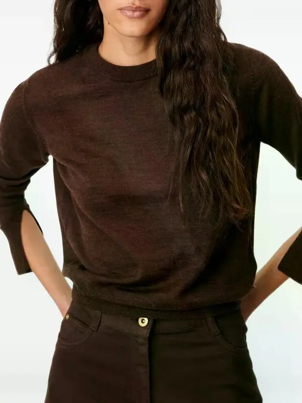 SESSUN Teshima Slit-cuff Sweater