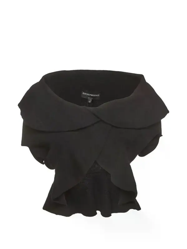 Emporio Armani Draped Knitted Top