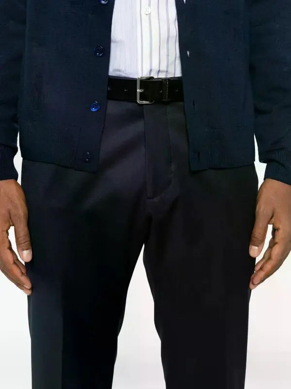 VELA SHOP Pressed-crease Tailored Trousers